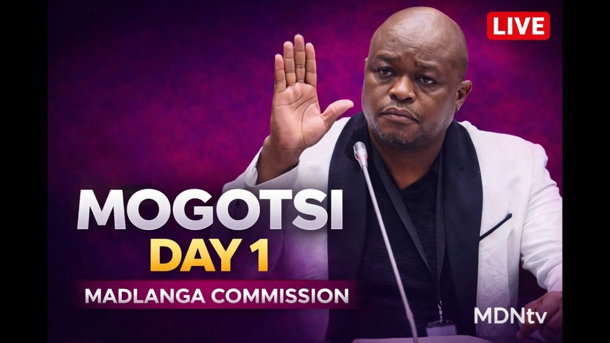 BROWN MOGOTSI BACK FOR MORE GRILLING AT MADLANGA COMMISSION TODAY - MDNtv